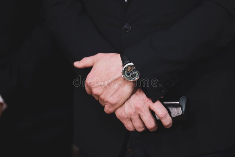 Close Up of the Hands of a Gentleman Stock Photo - Image of ...