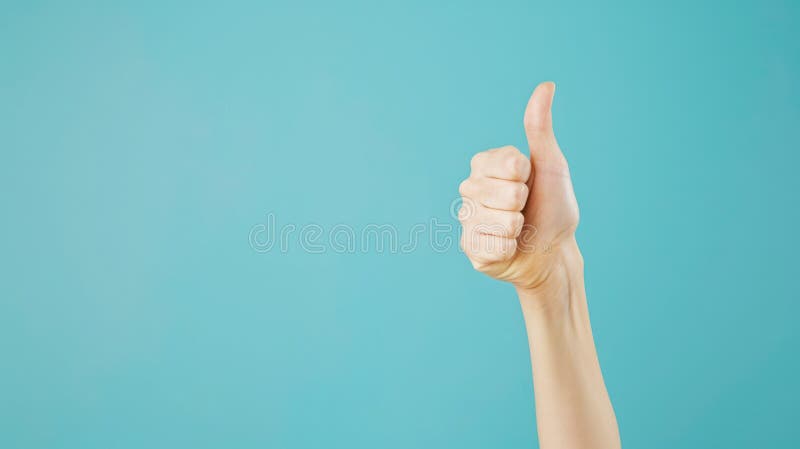 Close-up of Hands Giving a Thumbs-up Sign As a Gesture Stock Image ...