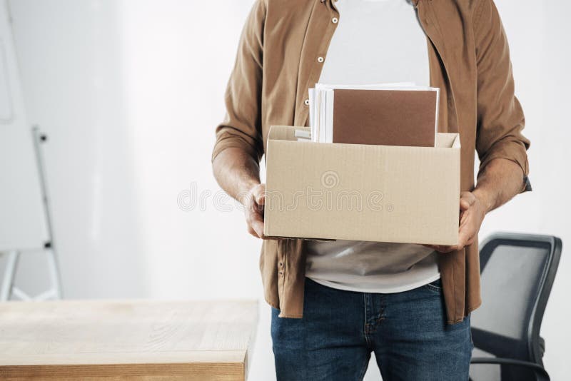 Close Up Hands Holding Box with Stuff. High Quality Photo Stock Image ...