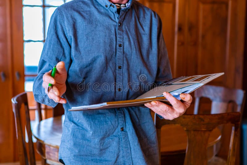 Close Up on Hands Holding a Notebook Stock Photo - Image of living ...