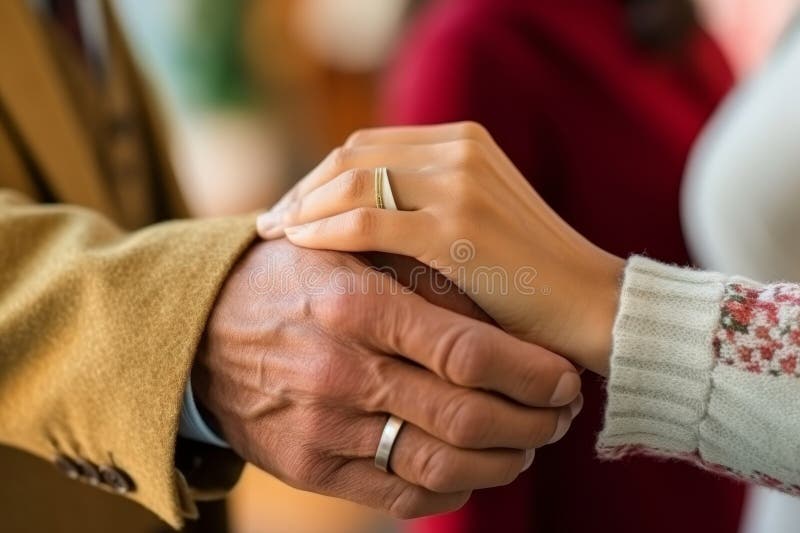 Close-up of Hands Intertwining or Holding Each Other, Symbolizing Human ...