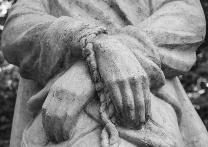 Close-up of the Hands of Jesus Christ before the Crucifixion Stock ...