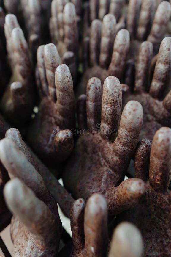 Close-up of Hands Made of Iron Full of Rust Stock Photo - Image of ...