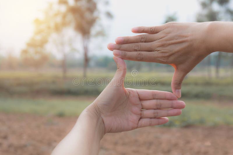 Close Up Of Hands Making Frame Gesture. Close Up Of Woman Hands Picture ...