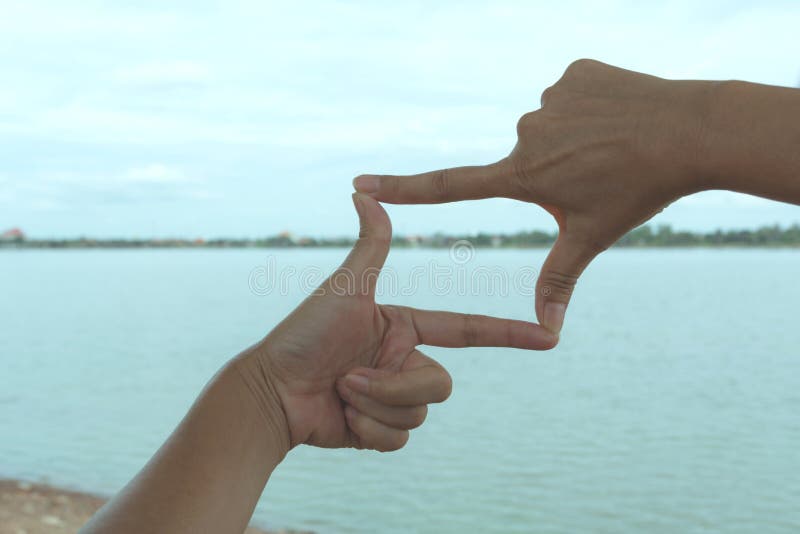 Close Up of Hands Making Frame Gesture. Close Up of Woman Hands Stock ...