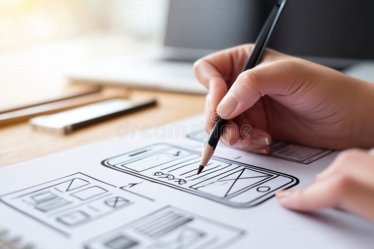 UI Design Sketching with Pencil, App Development Process and Planning ...
