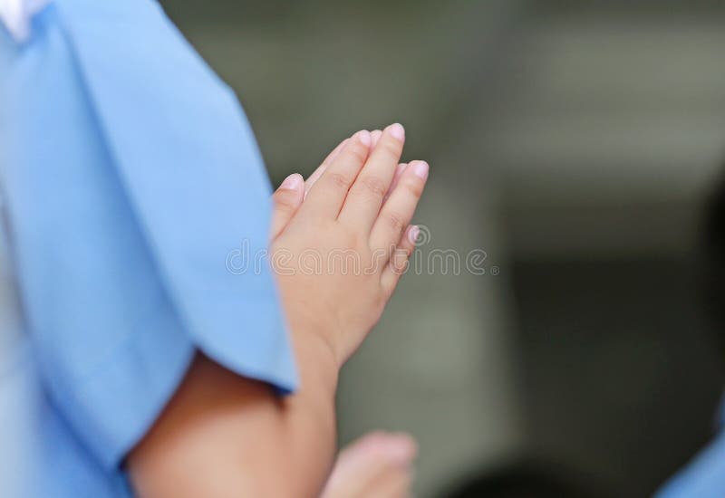 Close-up Hands of Student Pay Respect Teacher on Ceremony Day Stock ...