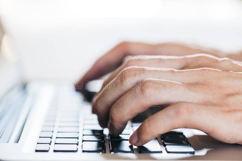 Close-up of Hands Typing on Keyboard (Selective Focus) Stock Image ...
