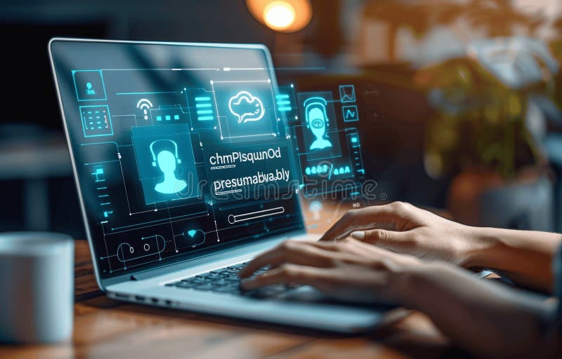 Chatbot Interface Vector Illustration on Smartphone with Conversational ...