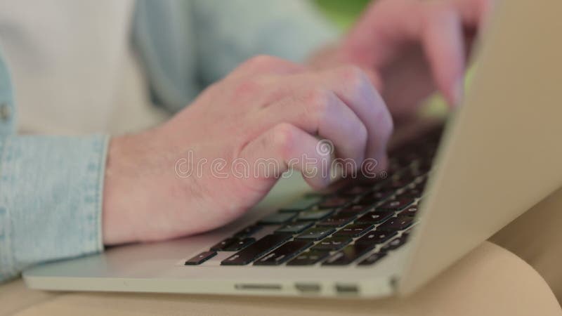 Hands of Man Typing on Laptop Aggressively, Anger Stock Footage - Video ...