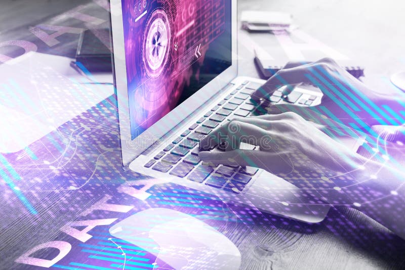 Future, Innovation and Data Concept Stock Image - Image of graph, hands ...