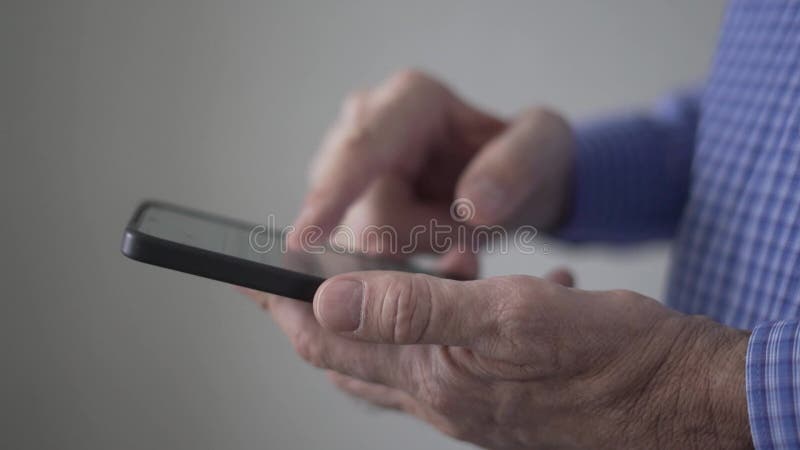 Close-up of Hands Using a Smartphone Stock Footage - Video of lifestyle ...