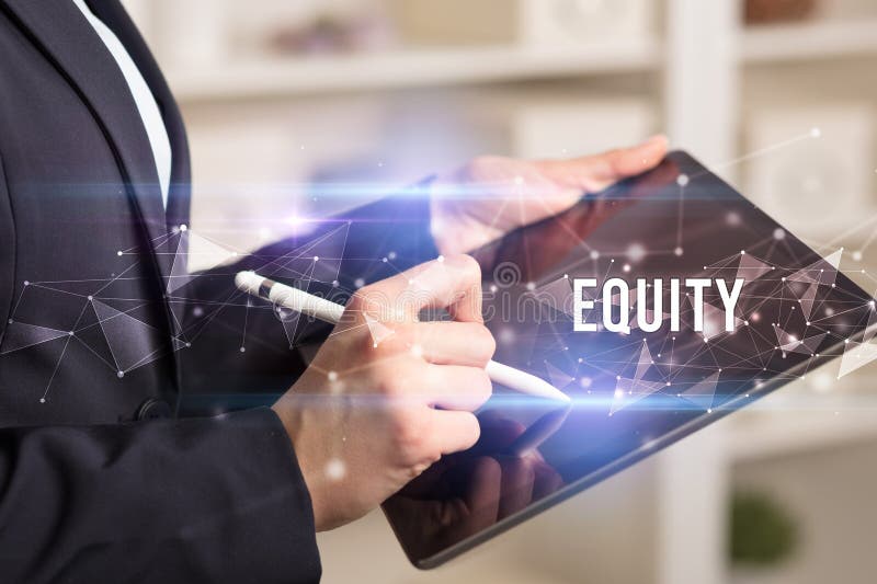 Close Up Hands Using Tablet Stock Photo - Image of browsing, holding ...