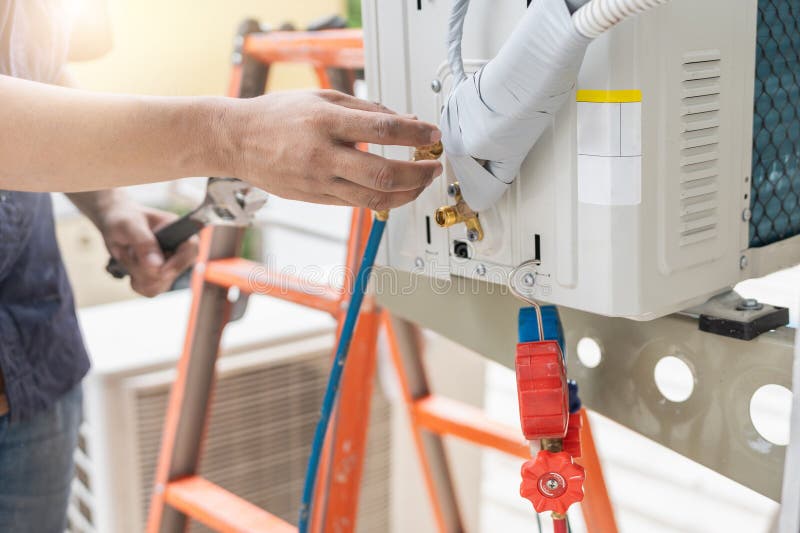 Installing Refrigerant Lines Stock Photos - Free & Royalty-Free Stock ...