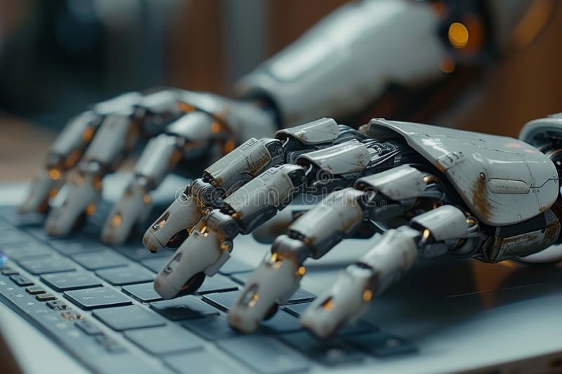 Close-up of Hands Working Typing on a Computer Keyboard Stock Image ...