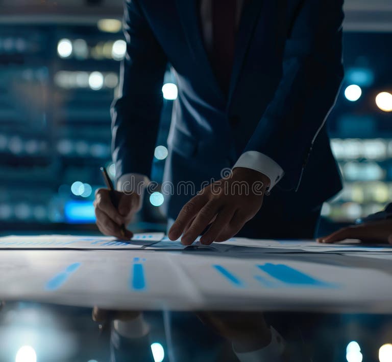 Creative Minds at Work: Late Night Brainstorming Stock Photo - Image of ...