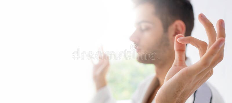 Hands with yoga posture stock image. Image of oriental - 181894087