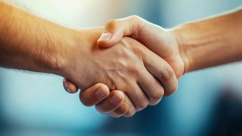 Close-Up of a Handshake stock illustration. Illustration of connection ...