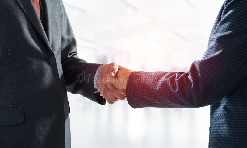 Close-up of the Handshake of Businessmen. Stock Photo - Image of ...