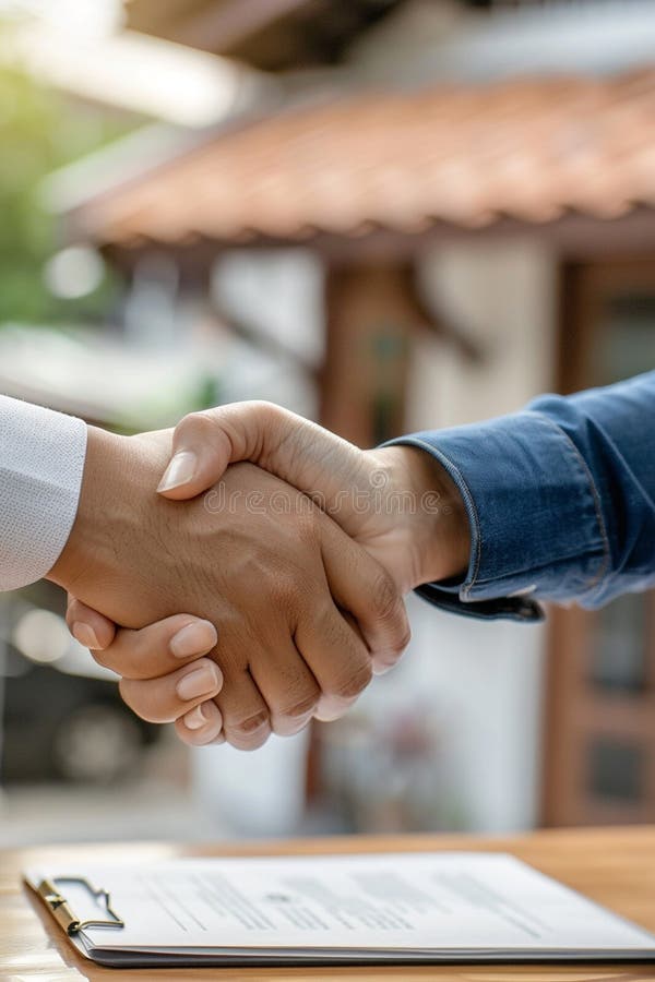 Close Up of a Handshake in the Office Stock Image - Image of ...