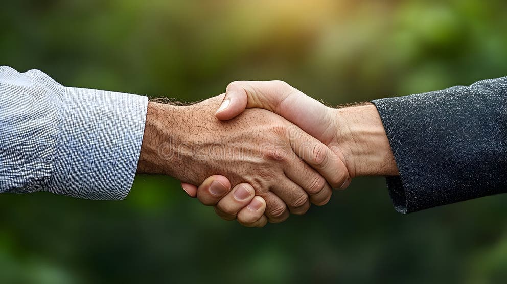 A Close-up of a Handshake between Two Professionals Stock Photo - Image ...
