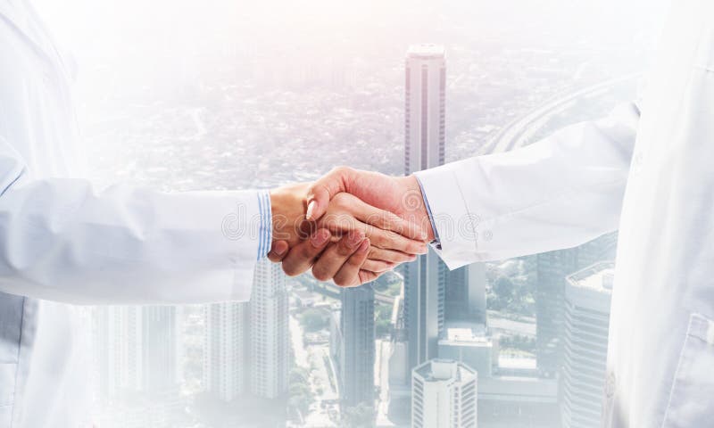 Close-up of the Handshake between the Two Medics Stock Image - Image of ...
