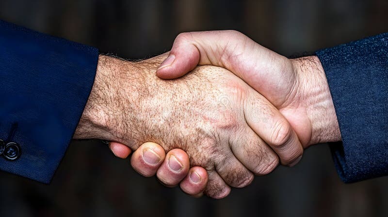 A Close-up of a Handshake between Two Professionals Stock Image - Image ...