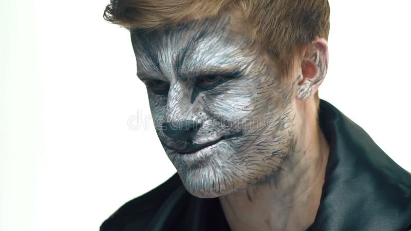 Male Wolf Makeup