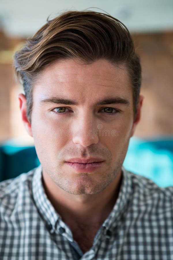 Close-up of a handsome man stock photo. Image of hotel - 76024804