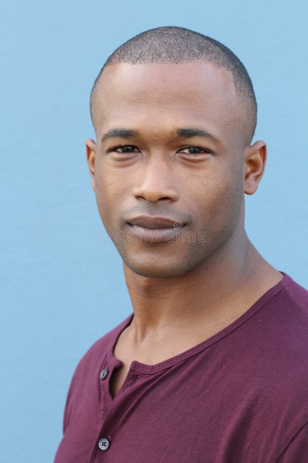 Close-up of Handsome Young, Dark-skinned Man Stock Image - Image of ...