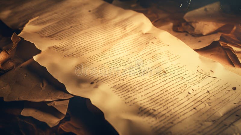 A Close-up of Handwritten Text on a Piece of Paper Stock Illustration ...