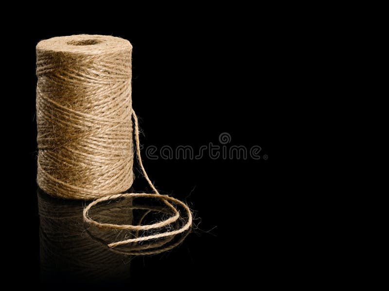Close-up of Hank of Jute Twine Stock Image - Image of vertically, loop ...