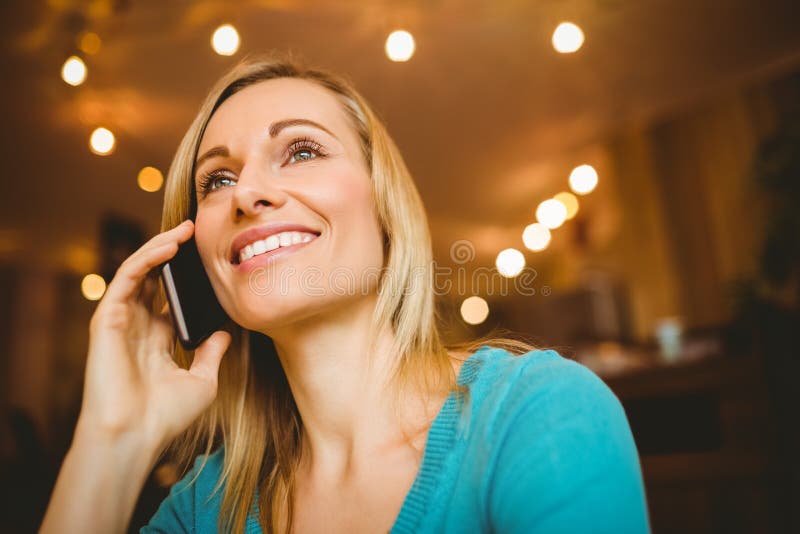 Close-up of Happy Young Woman Using Mobile Phone Stock Photo - Image of ...