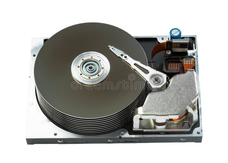 Close up of hard disk stock photo. Image of head, harddrive - 26785022