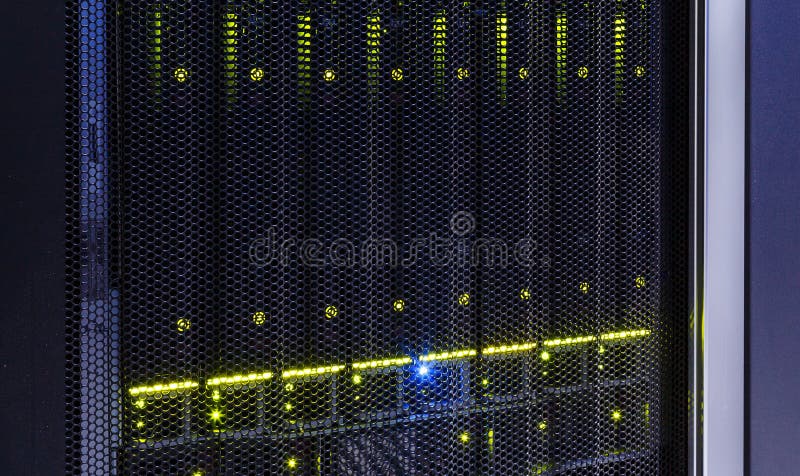 Close-up of Hard Drives of Mainframe in Modern Data Center Stock Image ...