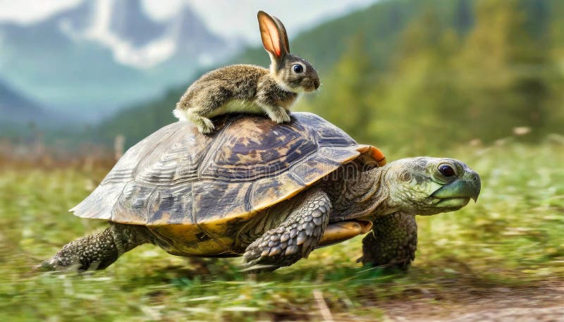 Rabbit Turtle Speed Stock Illustrations – 136 Rabbit Turtle Speed Stock ...