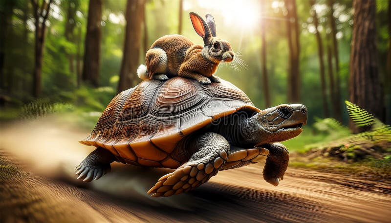 Rabbit Turtle Speed Stock Illustrations – 136 Rabbit Turtle Speed Stock ...