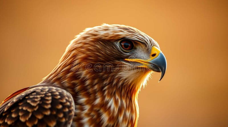 A Close-up of a Hawk S Head, Showcasing Its Sharp, Hooked Beak and Keen ...