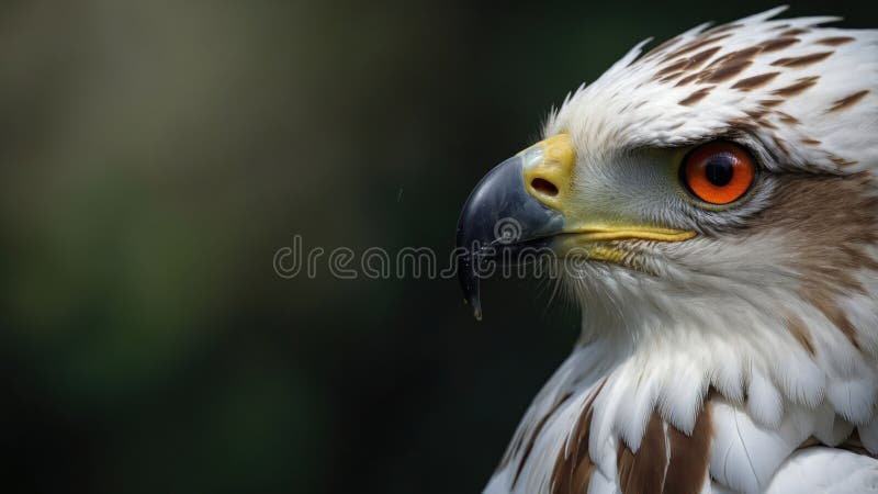 A Close-up of a Hawk Showcasing Its Striking Features and Intense Gaze ...