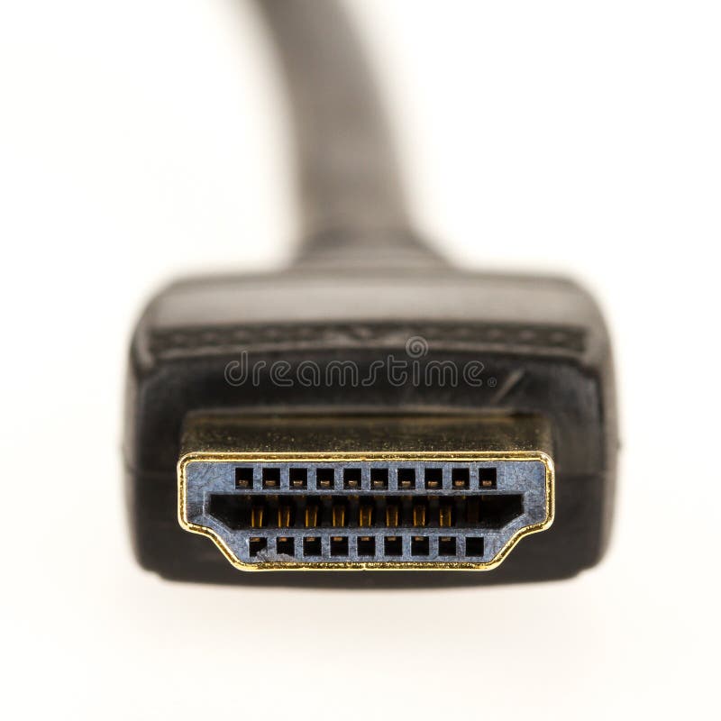Close-up of hdmi cable stock image. Image of detail, electric - 27341389