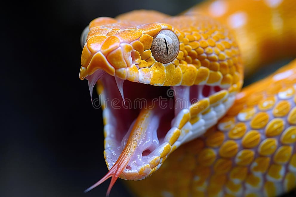 Close Up of the Head of a Corn Snake (Python Reticulatus) Stock ...