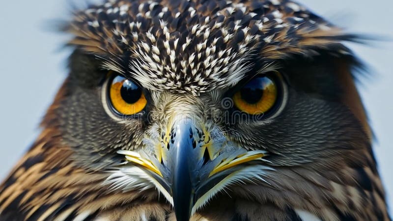 Close-up of the Head of a Hawk Stock Video - Video of clear, piercing ...
