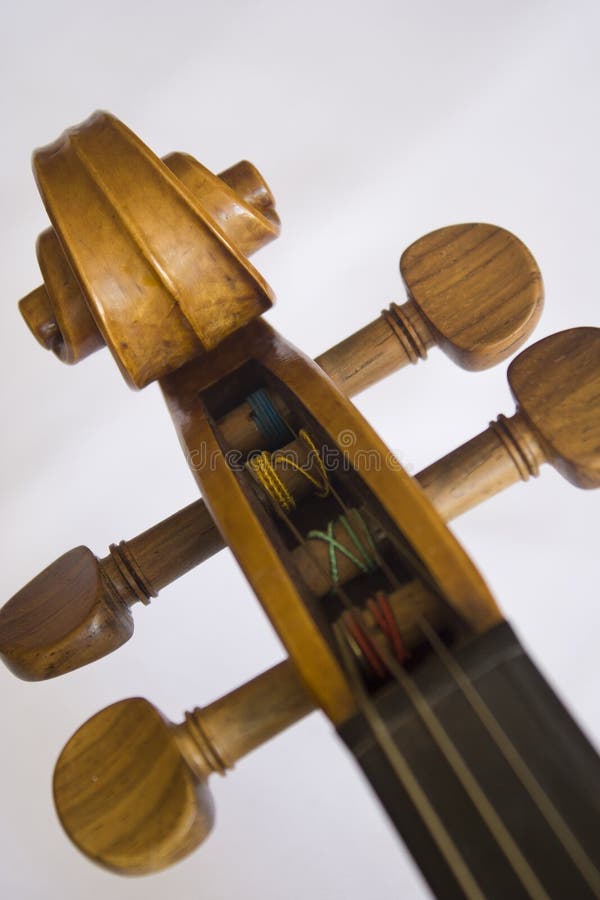 Head of a Traditional Violin Craftsmanship Stock Photo - Image of ...