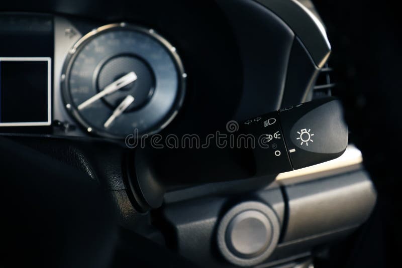 `Car Indicators` To Indicate / Turn on the Lights Stock Image - Image ...