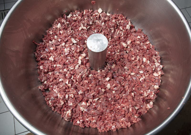 Raw Meat, Cut into Pieces, Raw Beef Stock Photo - Image of cutting ...