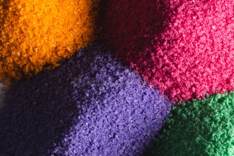 Close Up of Heaps of Multi Coloured Sand Stock Photo - Image of color ...