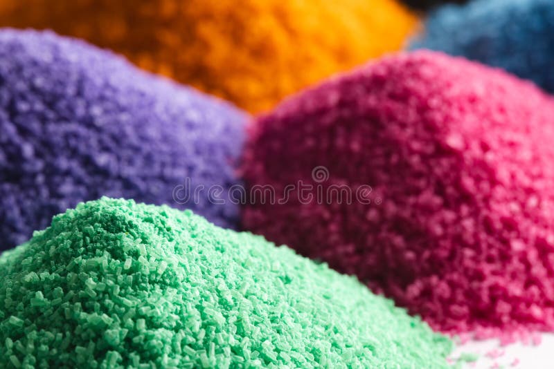 Close Up of Heaps of Multi Coloured Sand Stock Image - Image of element ...