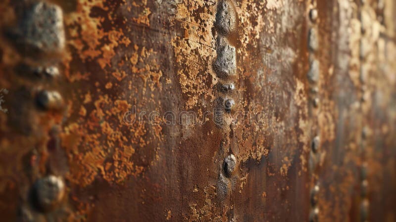 Close Up from Corroded Metal Surface Showing Rust and Decaying Texture ...