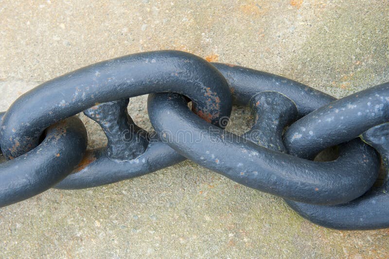 Close Up of Heavy Metal Chain Stock Photo - Image of chainline, connect ...