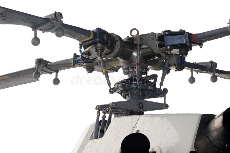 Close-up of a Helicopter Rotor Stock Image - Image of shaft, engine ...